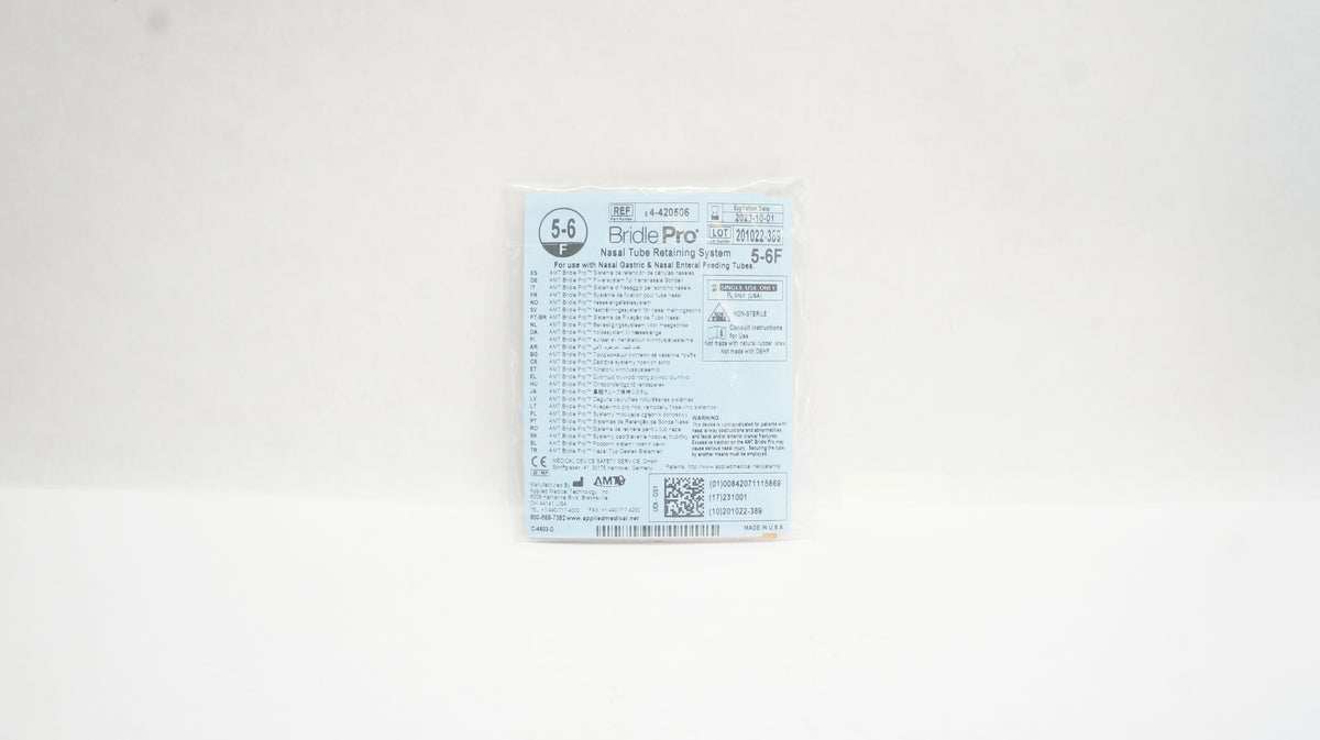 AMT E4-420506 Bridle Pro Nasal Tube Retaining System 5-6F (x) – Imedicsales