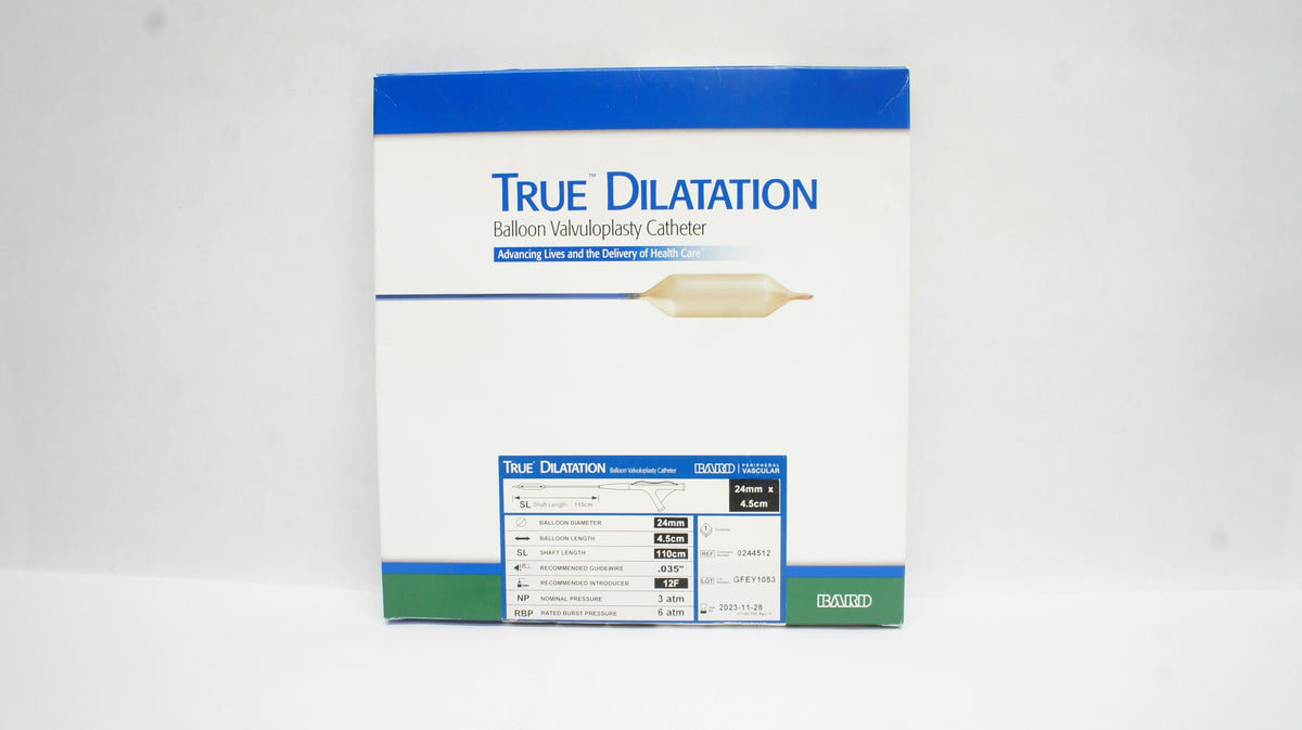 Bard 0244512 True Dilatation Balloon Valvuloplasty Cath. 24mm x 4.5cm ...
