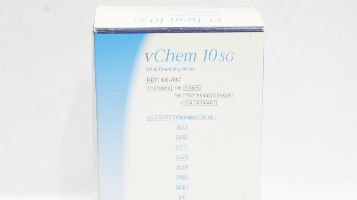 Beckman Coulter 800-7007 VChem 10 SG Urine Chemistry Strips (x) - Box ...