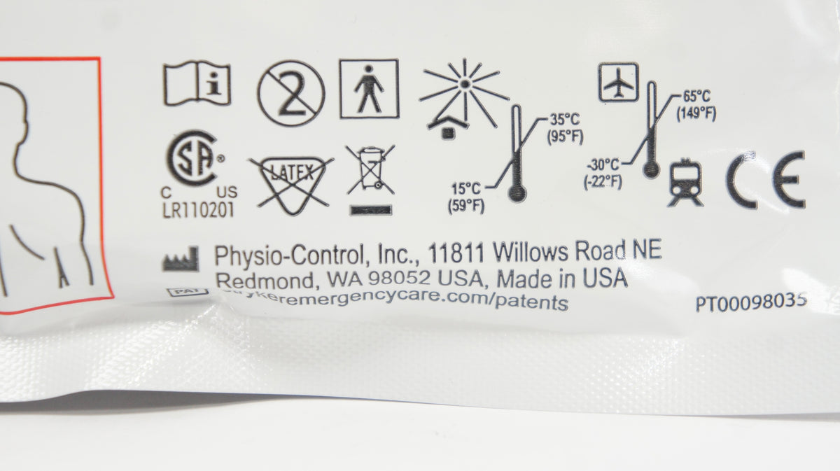 Physio Control 11996-000090 Quik-Combo RTS Adult Pacing ECG Electrodes ...