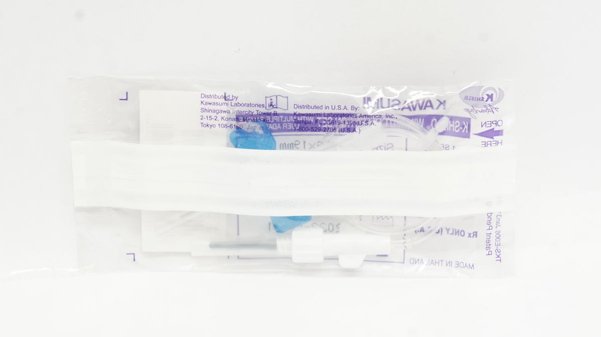 Kawasumi DBMA-25G K-Shield Winged Collection Set with Luer Adapter 25G ...