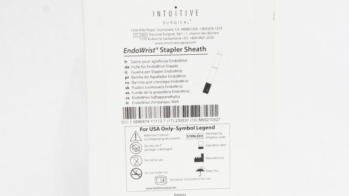 Intuitive Surgical 410370 da Vinci Si/Xi EndoWrist Stapler Sheath-Box ...
