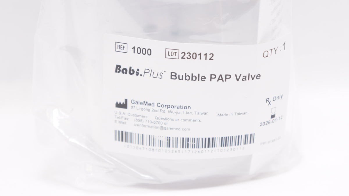 GaleMed 1000 Babi.Plus Bubble PAP Valve 0-10cm H2O – Imedicsales