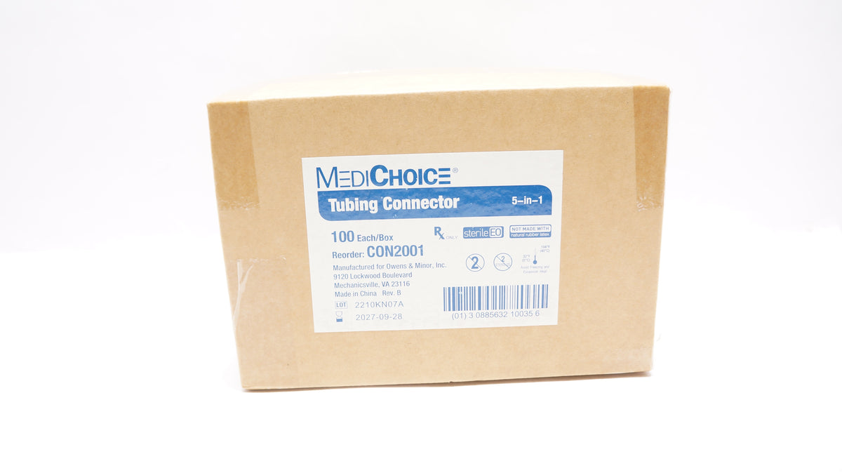 MediChoice CON2001 Tubing Connector 5-in-1 - Case of 100 – Imedicsales