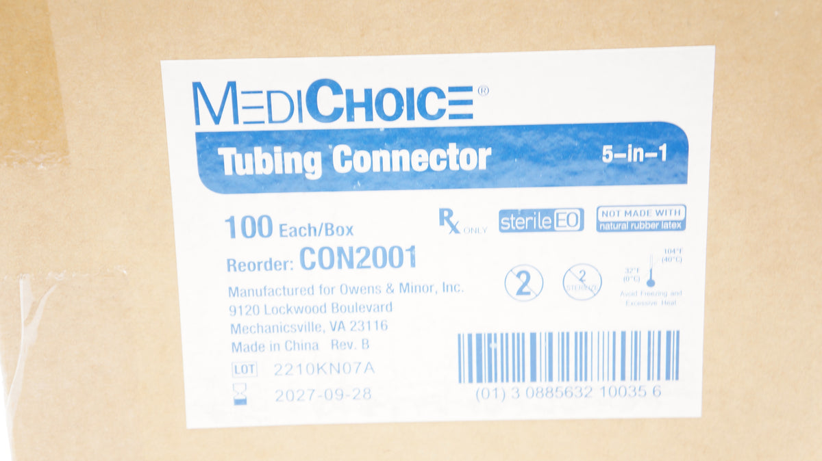 MediChoice CON2001 Tubing Connector 5-in-1 - Case of 100 – Imedicsales