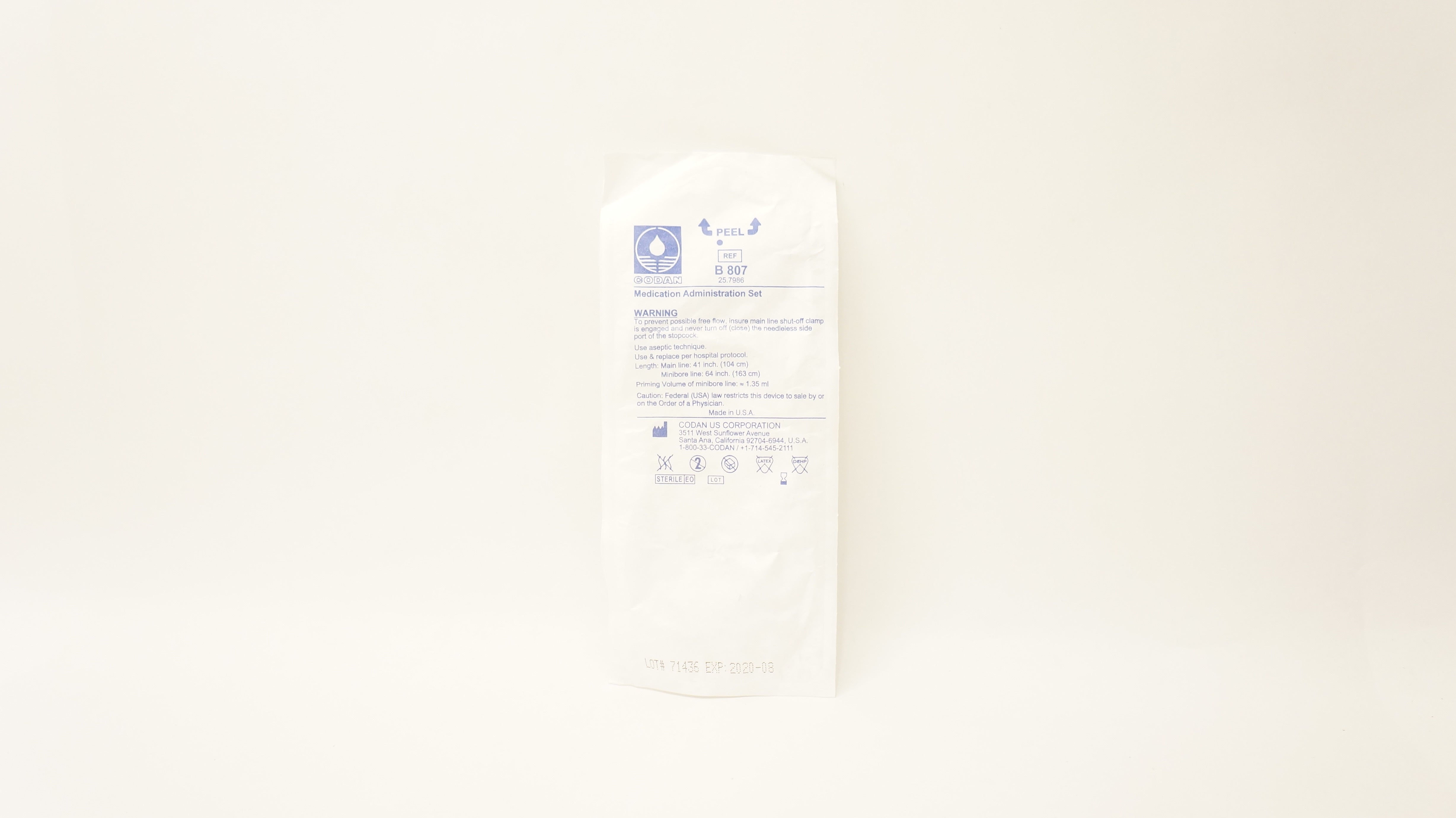 Codan B 807 Medication Administration Set (x)